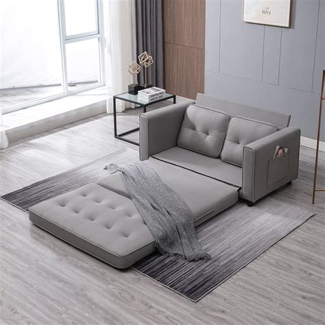 Amazon.com: BALUS Convertible 3-in-1 Folding Sofa Bed, Loveseat Sleeper ...