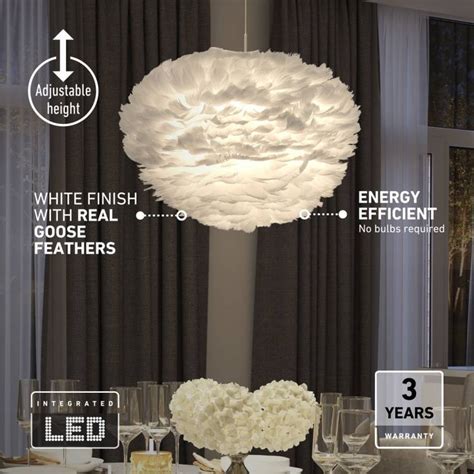 Plume Integrated LED Pendant Light White Artika Artika
