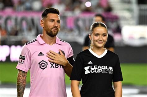 David Beckham Beams With Pride As Harper Walks As Mascot With Messi