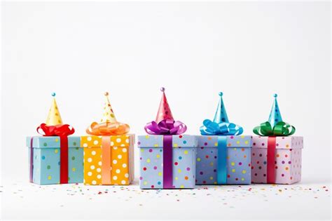 Premium Photo Colorful T Boxes On White Background