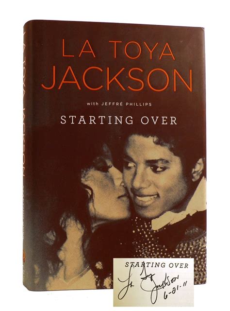 Starting Over Signed La Toya Jackson First Edition First Printing
