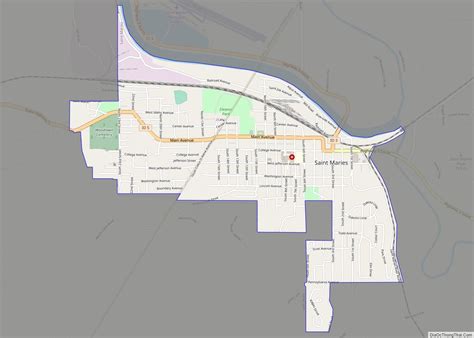Map Of St Maries City Thong Thai Real