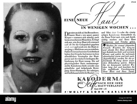 Advertising Cosmetics Soap Kaloderma F Wolff Und Sohn Karlsruhe Advert Atlantis May