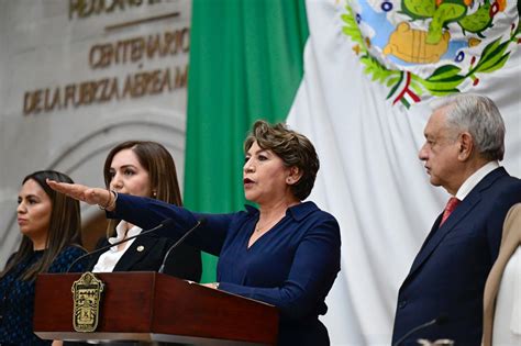 Delfina Gómez Toma Protesta Como Gobernadora Del Edomex
