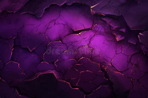 primal plain magma cracks purple generate ai stock image image of