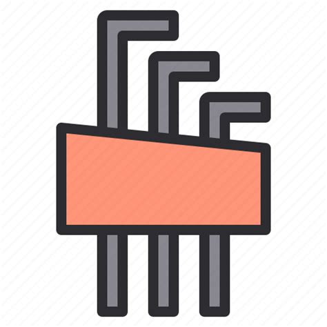 Construction Hex Key Tool Utensils Icon Download On Iconfinder