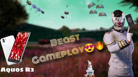 A Beast Gameplay Of Aquos R2 🔥😍 Pubg Mobile Youtube