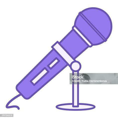 컬러 마이크 아이콘입니다 벡터 아이콘입니다 전기 음향 장치 사운드 증폭 액세서리 브라질 카니발 컨셉 0명에 대한 스톡 벡터 아트 및 기타 이미지 Istock