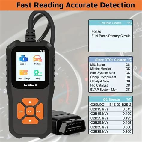 Car Obd Scanner Check Engine Light Fault Code Reader OFF