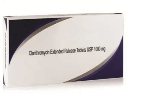 Clarithromycin Extended Release Tablets Usp At ₹ 195 14 Strip