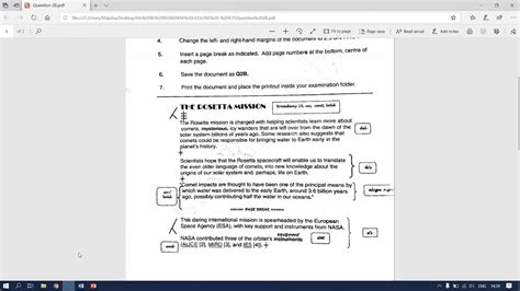 Introductory Computer Practice N4 Ms Word Lesson 2 Ms B E Ngwenya Youtube