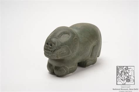 Puma Green Stone Chavin Culture Peru 600 Bce On Display At National Museum New Delhi