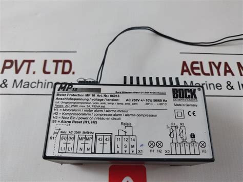 Bock Mp10 06913 Motor Protection Module Aeliya Marine Tech