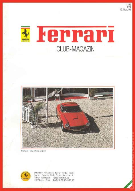 Ferrari Model Club Issue 276