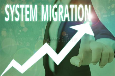 Conceptual Hand Writing Showing System Migration Business Photo