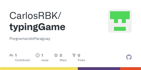 Github Carlosrbktypinggame Porgramandoparaguay