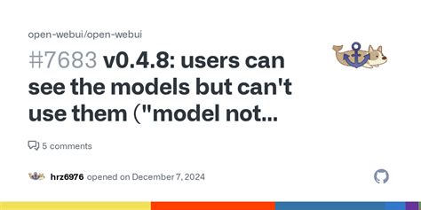 V048 Users Can See The Models But Cant Use Them Model Not Found