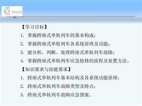 跨座式单轨列车技术word文档在线阅读与下载无忧文档