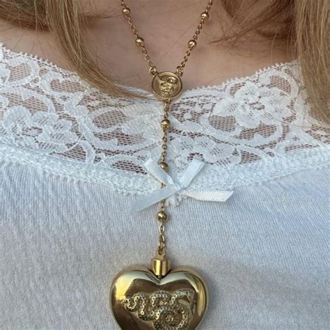 Lana Del Rey Necklace Ldr Necklace Lana Necklace Rosary Emrald