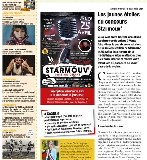 La Garde Hebdo 1770 Site Officiel Ville De La Garde 83