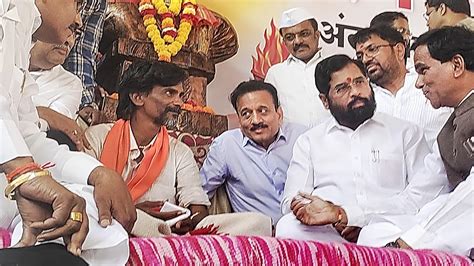 In Photos Maratha Quota Activist Manoj Jarange Ends Hunger Strike With