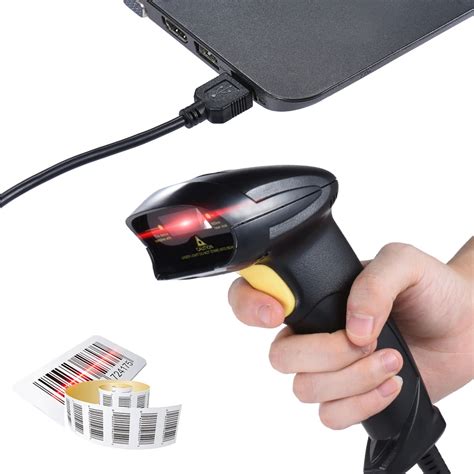 Automatic Barcode Scanner Handheld Wired USB Bar Code Reader Laser Portable Scanner Reverse For