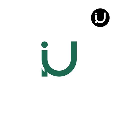 Premium Vector Letter Iu Ui Monogram Logo Design