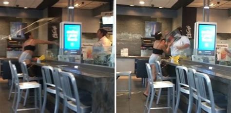 ‘respect My Momma Flesh Flies As Mcdonalds Customer Gets Hit