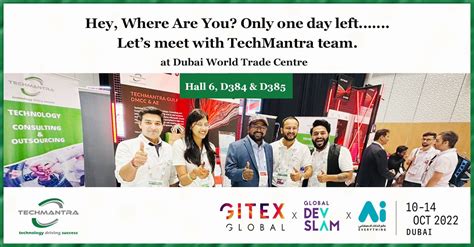 Techmantra Global On Linkedin Dubai Gitex Gitex2022 Gitexglobal Gitexdubai