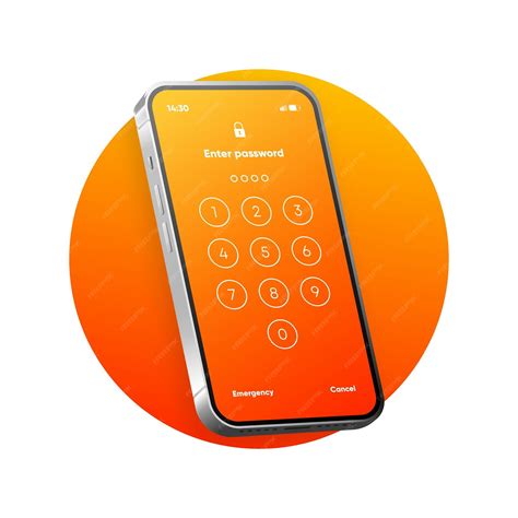 Premium Vector Screen Lock Authentication Password Smartphone