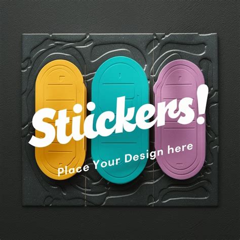Premium Photo A Colorful Sticker That Says Stickers On It