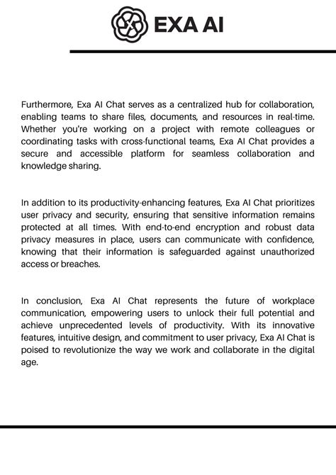 Ppt Unlocking Efficiency How Exa Ai Chat Transforms Workflows