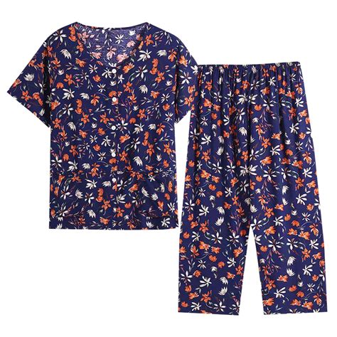 Zzwxwa Pajamas For Women 2024 Trendy Floral Print Womens Summer Casual