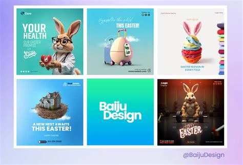 Easter Special 5 Unique Psd Creatives For Your Brand