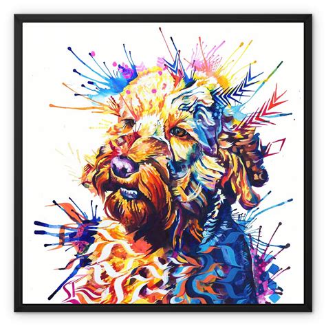 Maisie The Cockapoo Framed Canvas Cockapoo Artwork Wallart Sarah