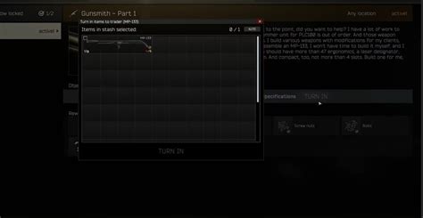 Gunsmith Part 1 Patch 0 13 Mechanic Task Guide Escape From Tarkov