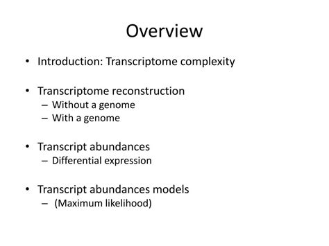 Ppt Transcriptome Analysis Powerpoint Presentation Free Download Id 2254392
