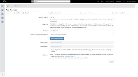 Gitlab Documentation Coscine