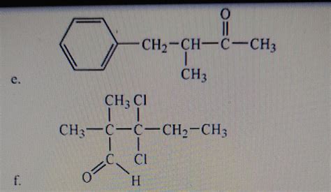 Solved Name The Aldehydes And Ketones Below A Organic Chegg