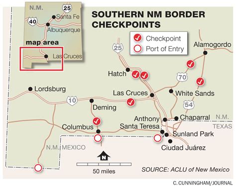 Border Patrol Checkpoints Map Texas Printable Maps