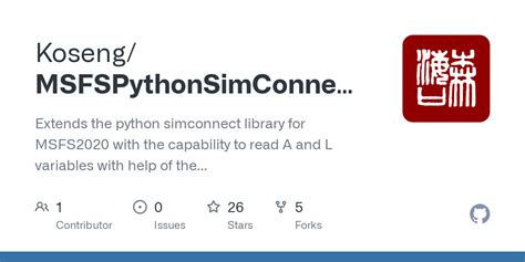 Github Kosengmsfspythonsimconnectmobiflightextension Extends The