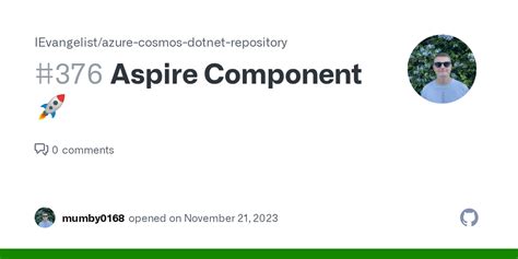 Aspire Component Issue Ievangelist Azure Cosmos Dotnet