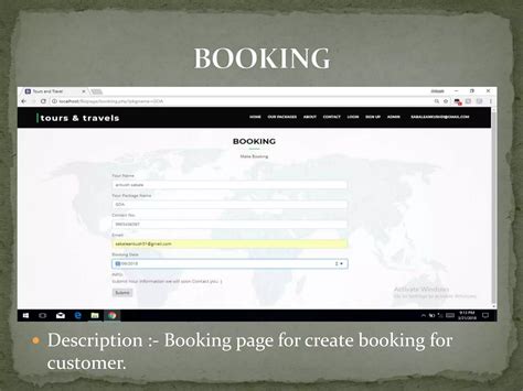 Tour And Travel Management System Ppt Ppt