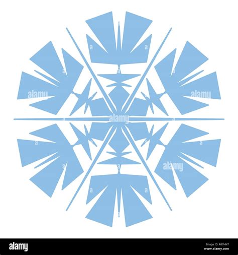 Simple Snowflake Element Stock Vector Image And Art Alamy