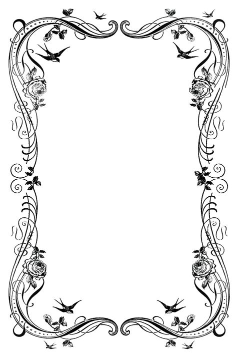 9 Fancy Frame Border Design Images Free Vector Decorative Borders
