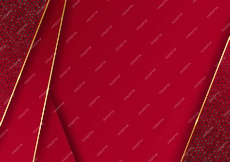 현대 어두운 빨간색과 금색 추상적 인 배경 프리미엄 벡터