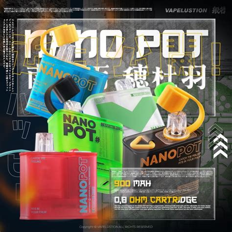 Hannya Nano Pot 900mah 100 Authentic By Vapelustion Vapeku88
