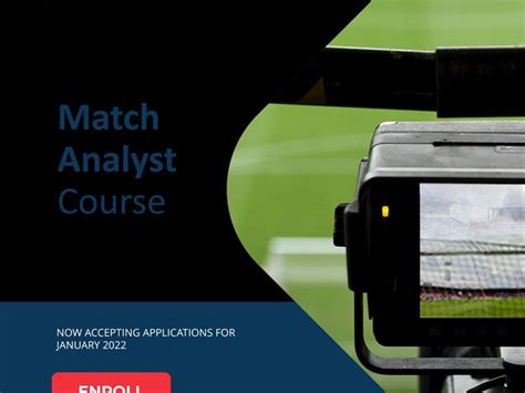Applications Are Out For The Match Analyst Course