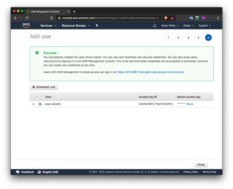 building a react native app with aws amplify authentication