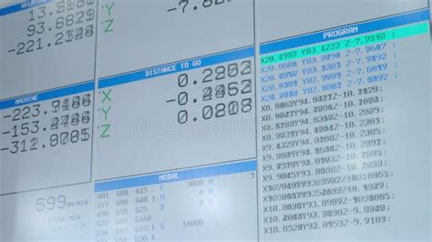Close Up Of A Cnc Machine Control Panel Displaying Real Time Tech